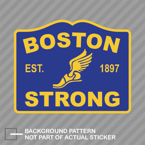 Entering Boston Strong Sticker Decal Vinyl marathon 26.2 runnin run ...