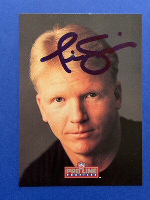 PHIL SIMMS SB MVP Signed 1992 Proline #351 Giants Morehead State ...
