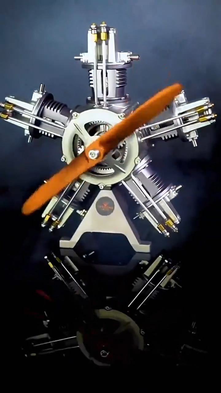 TECHING Full Metal 5-Cylinder Radial Engine Model - 1/6 Scale, 250+ Parts | eBay