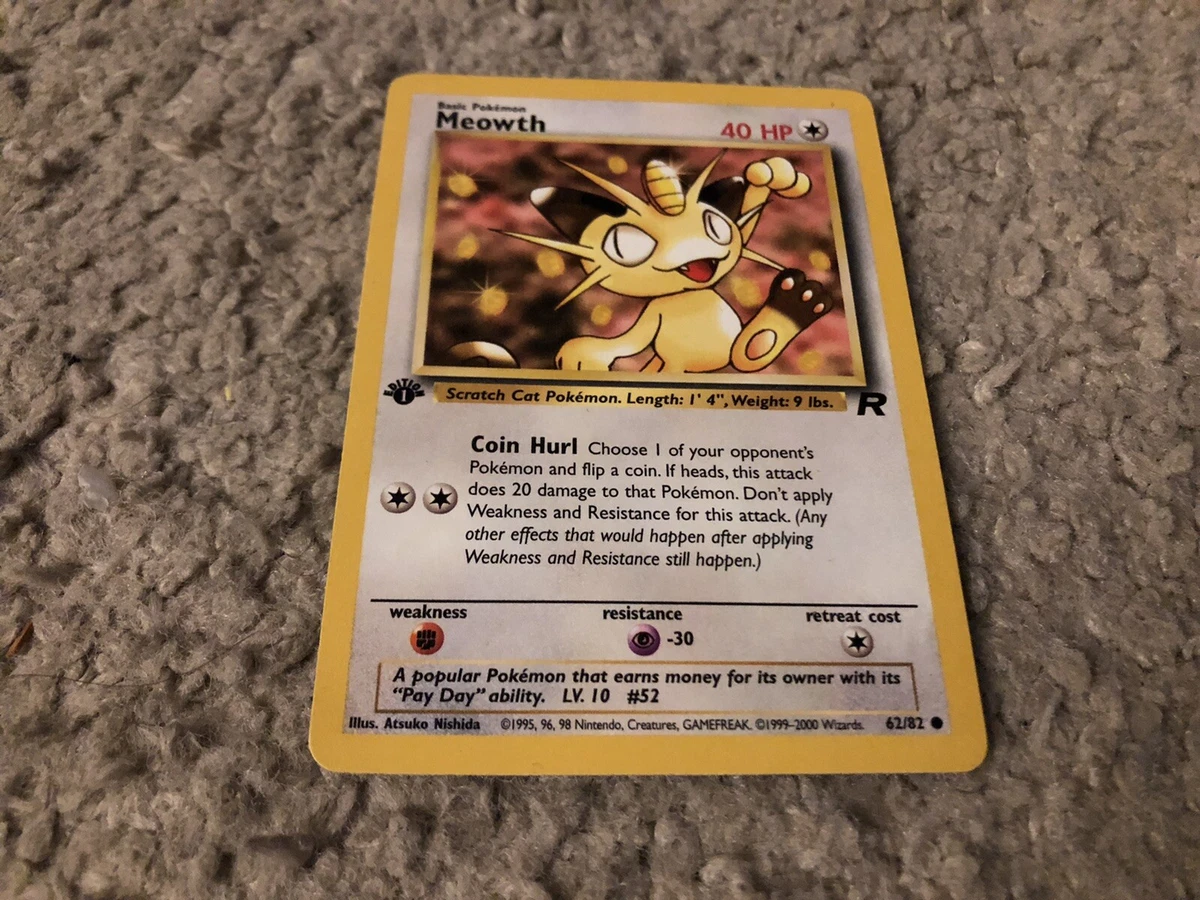 Team Rocket Meowth Card