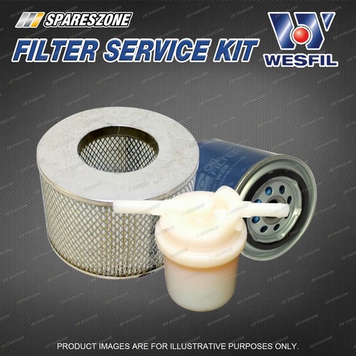 Wesfil Oil Air Fuel Filter Service Kit for Toyota Landcruiser FJ40 FJ45 ...