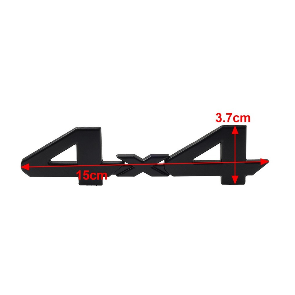 4X4 3D Rear Tailgate Emblem Badge Overlay Decal Universal Fit Most Cars ...