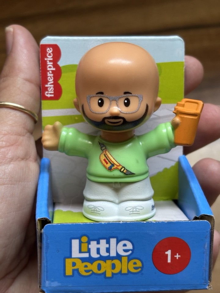 Fisher-Price Little People Bald Beared Male Figure With Glasses & Yeti ...