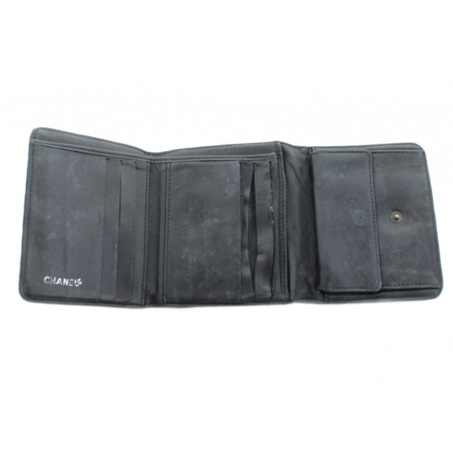 Chanel Neutral Travel Tri-Fold Wallet Coco Mark Nylon Black Women | eBay