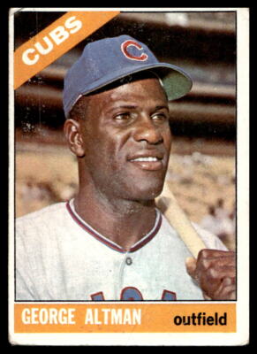 1966 Topps #146 George Altman Chicago Cubs Low Grade Crease | eBay