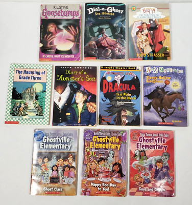 Vintage Kids Horror Chapter Books Lot of 10 Scary Ghost Stories ...