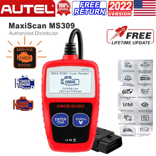 Autel MaxiScan MS309 OBD2 Scanner Car Check Engine Diagnostic Tool Code ...