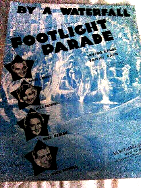 vintage sheet music By A Waterfall from movie Footlight Parade by Kahal ...