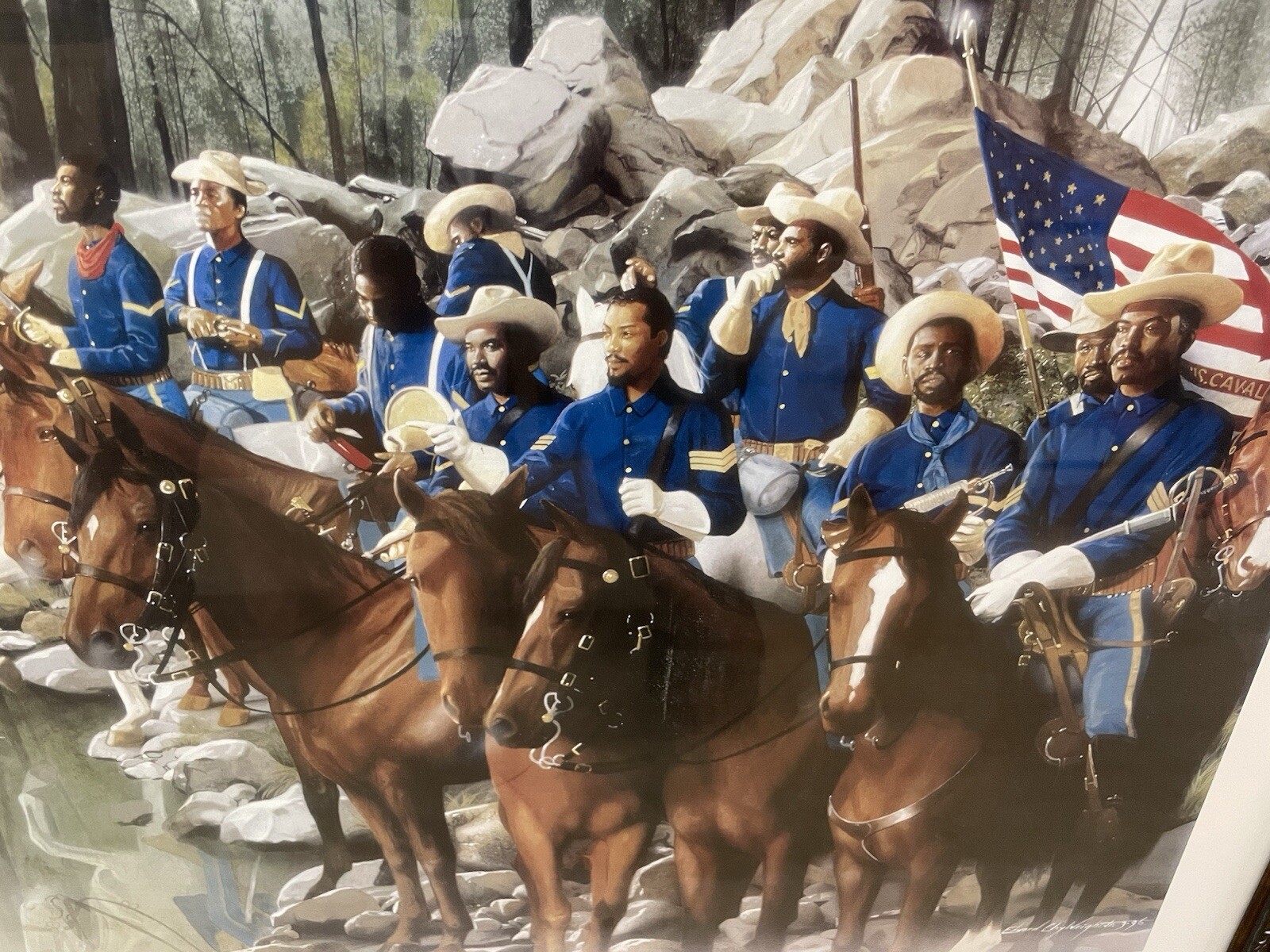 Edward Clay Wright - Quiet Before the Storm - Buffalo Soldiers Art ...