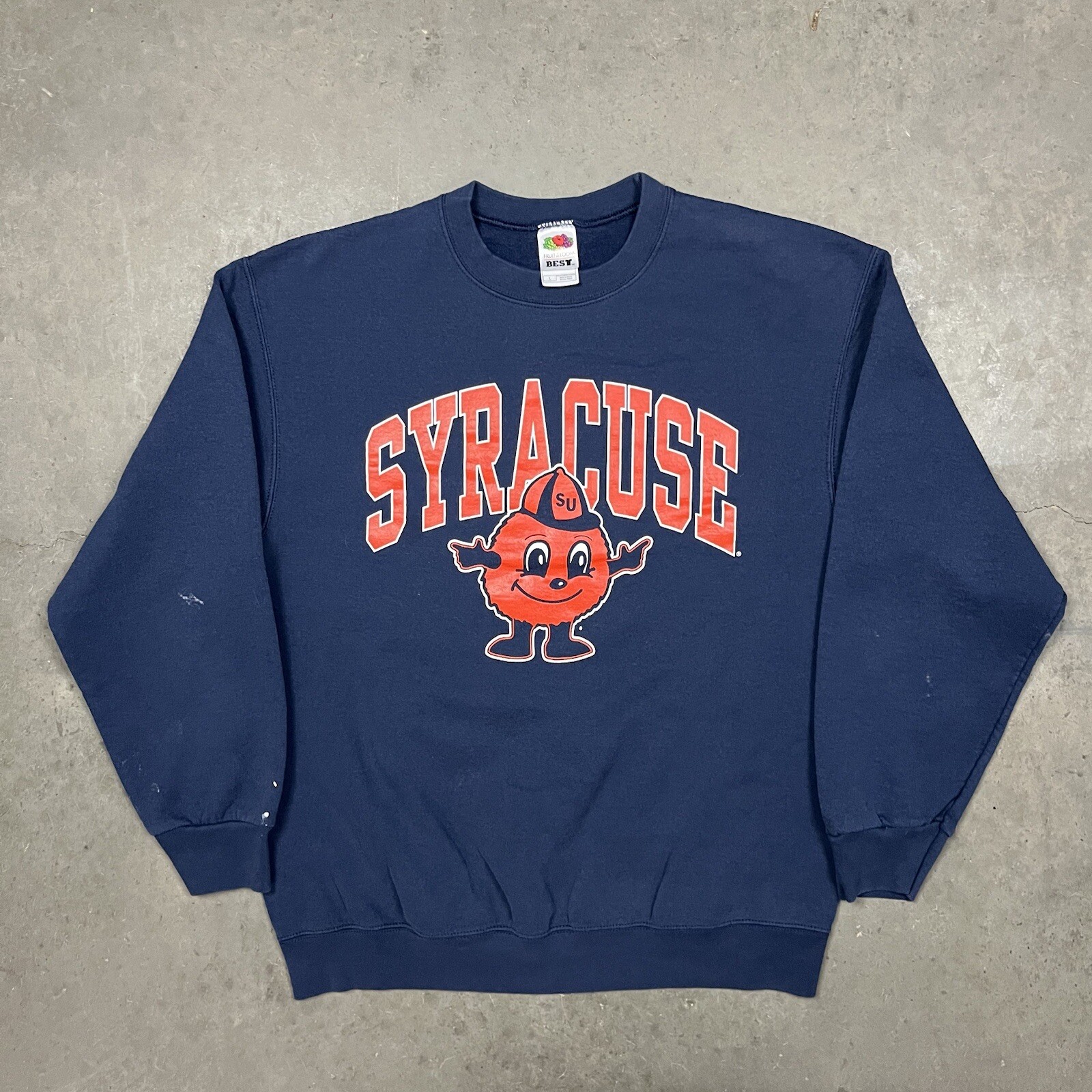 Vintage 90s Syracuse University Orange Graphic Crewne… - Gem