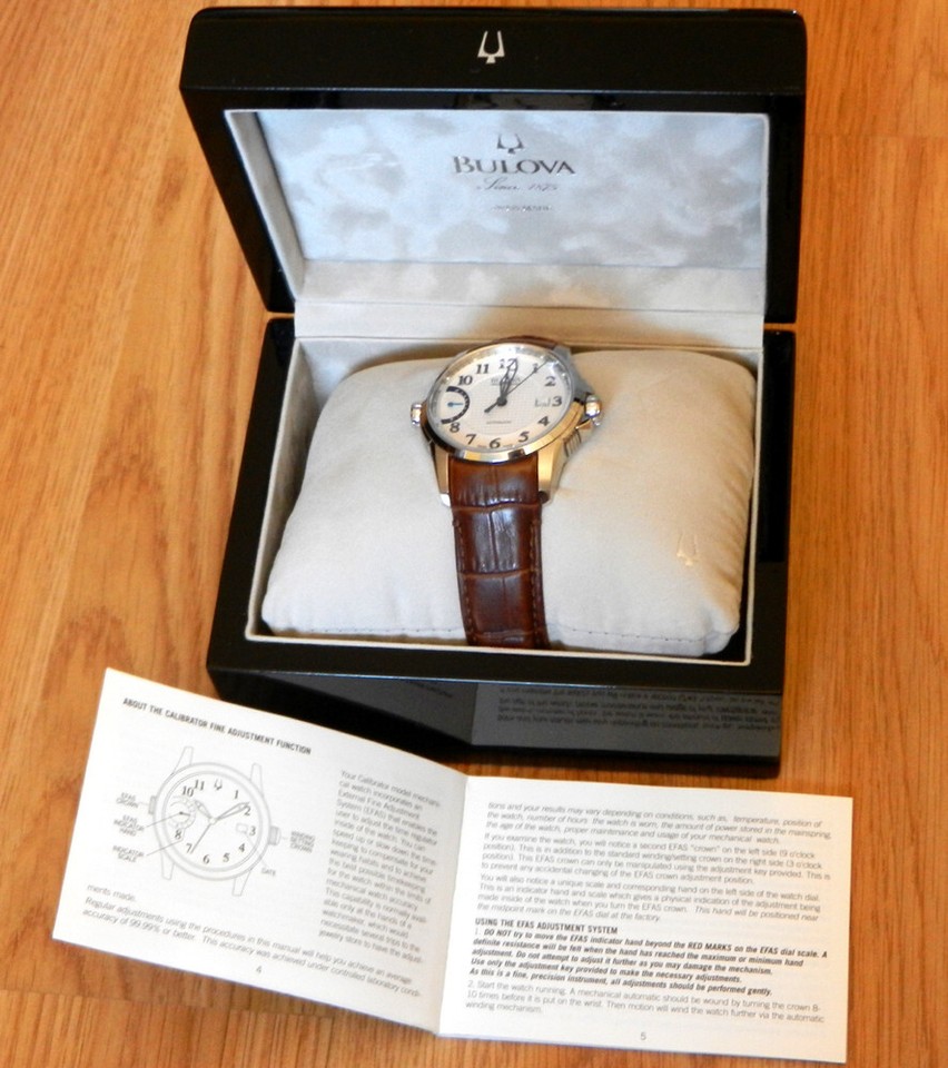 Bulova Accutron Calibrator Accu Swiss 63B171 Mechanical Automatic Boxes ...