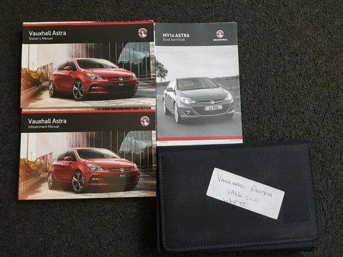 VAUXHALL ASTRA OWNERS MANUAL HANDBOOK BOOK 2012-2016 PACK | eBay UK