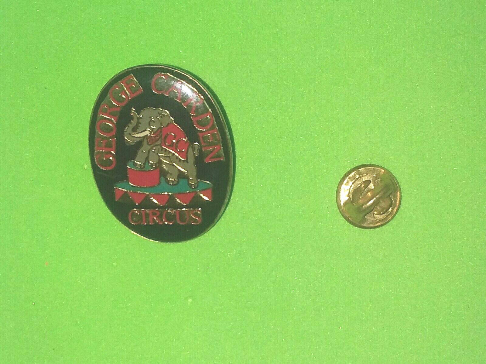 George Carden Circus Elephant Vintage Enamel Lapel Hat Pin | eBay