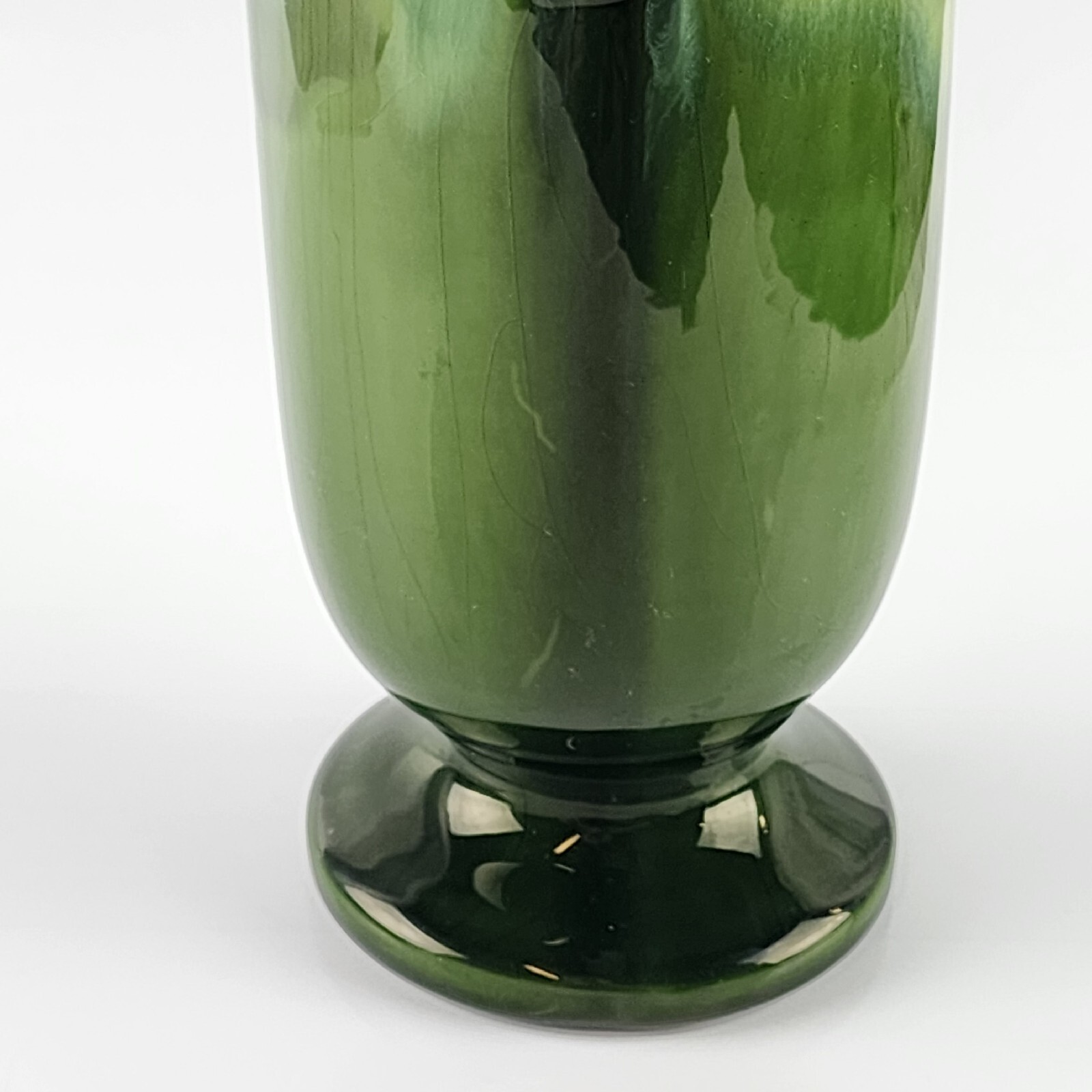 MCM Royal Haeger 12" Tall Pitcher Drip Glaze Green and Yellow Gold w ...