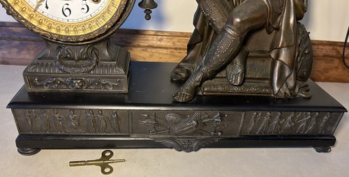 Large Ansonia Mercury Hermes Figural Statue Japanese Bronze Mantel ...