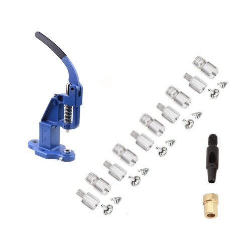 Rivet Press Machine and 5 Sets Double Cap Rivets Die - 5mm, 6mm, 7mm ...