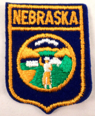 Nebraska Uniform State Patch With Gauze Backing And Velveteen On The ...