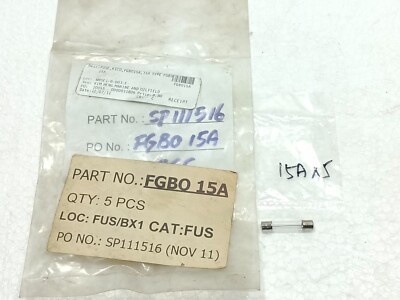RICO FGBO 15A FUSE 15A - LOT OF 5PCS | eBay