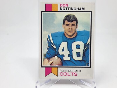 1973 Topps Football Don Nottingham Card #454 NM | eBay