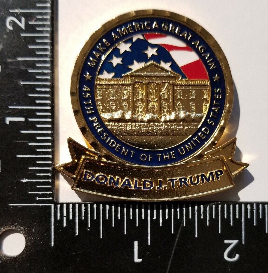 AUTHENTIC WHITE HOUSE ISSUE POTUS 45 DONALD TRUMP ITERATION 2 CHALLENGE ...