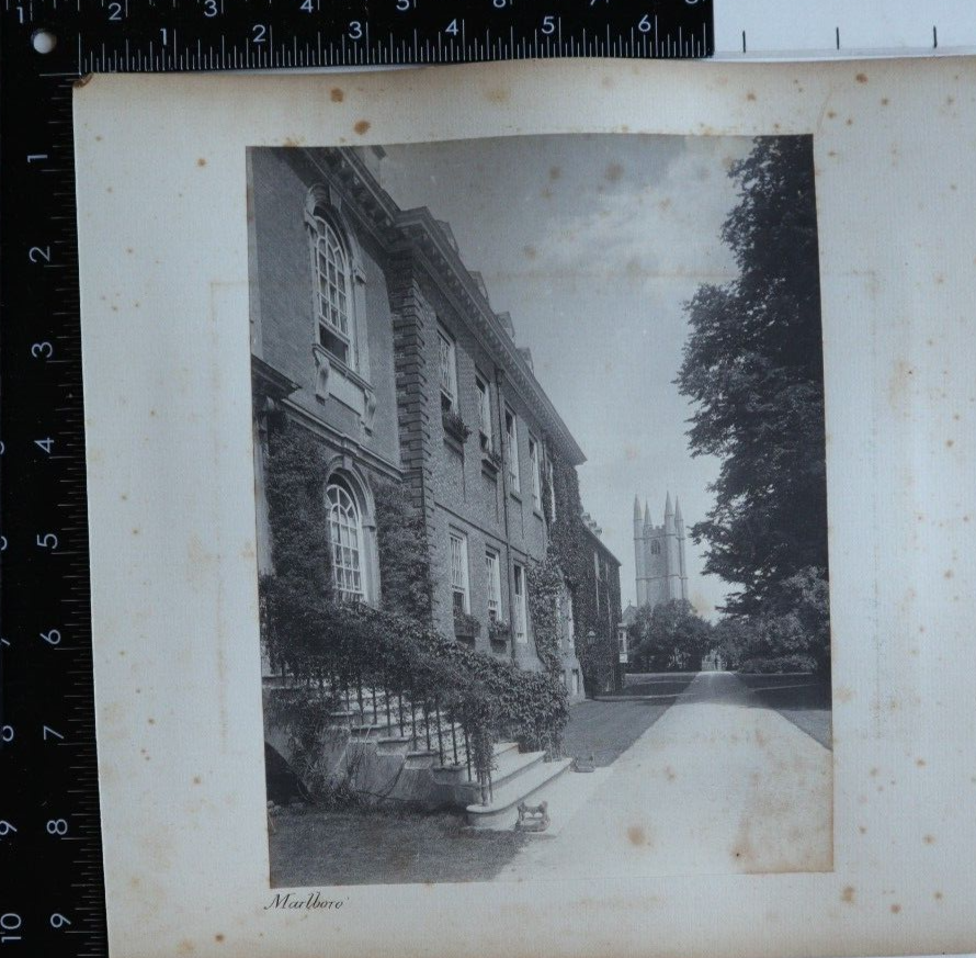 c1880 PHOTOS MARLBOROUGH COLLEGE REFECTORY DINING HALL TABLES LAID ...