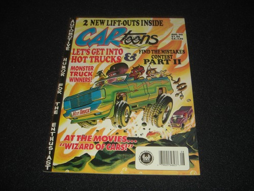 Cartoons Magazine August 1990 Cartoons Comic Automobile – Rare ...