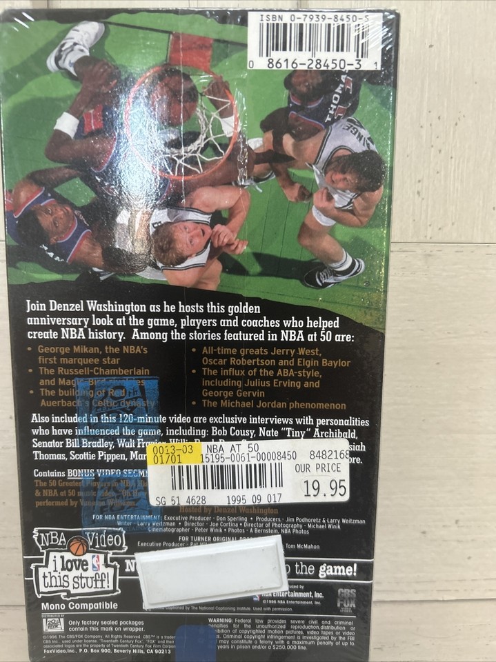 NBA at 50 Golden Anniversary Collector's Edition VHS- New Factory ...