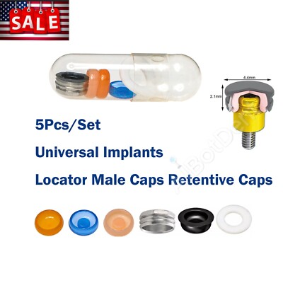 US Dental Overdenture Attachment Kit Retention Insert Caps for L0cator ...