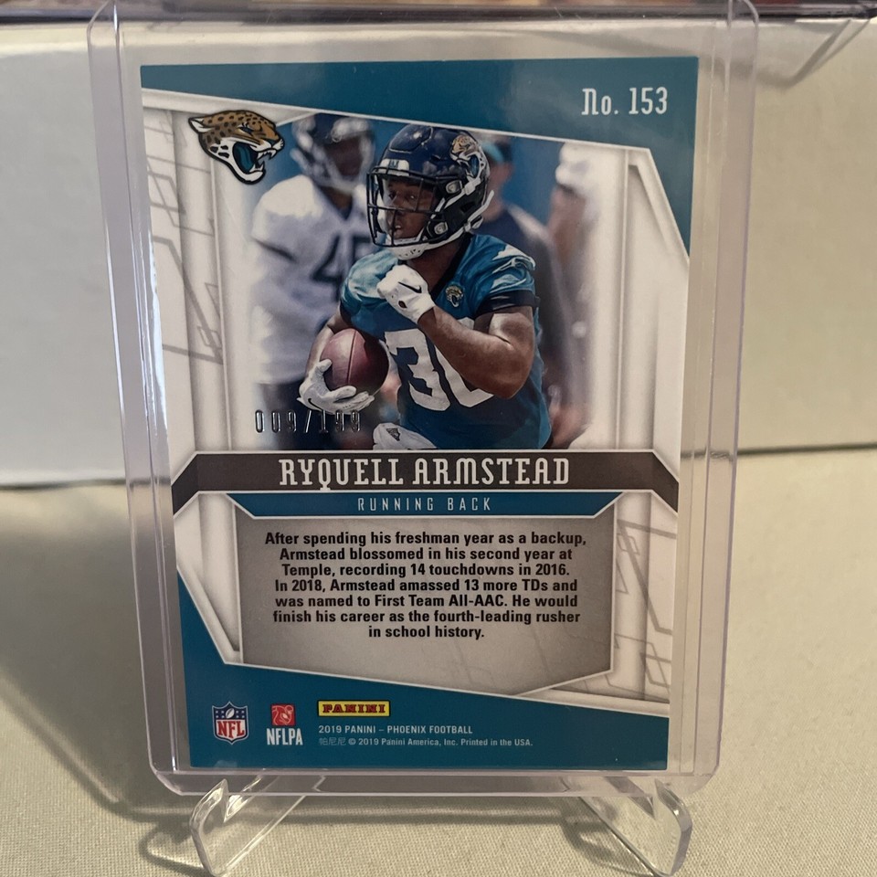 2019 Panini Phoenix Pink Ryquell Armstead Rookie 09/199 Jacksonville ...