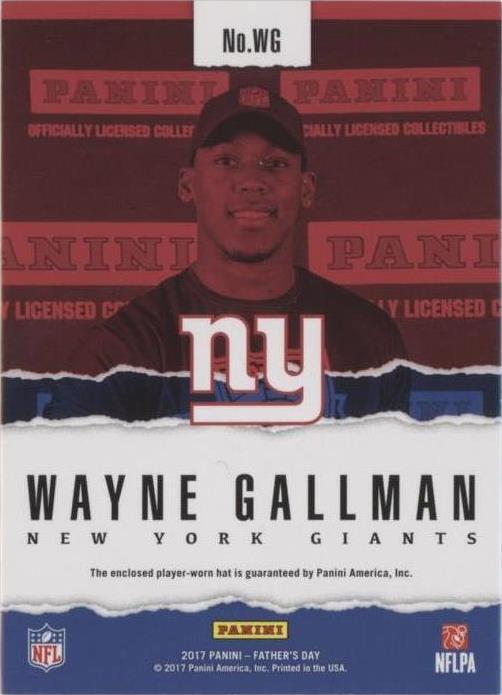 2017 Panini Father's Day Wayne Gallman #WG for sale | eBay