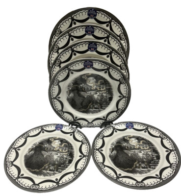 Royal Stafford Halloween Guardian Sorcerer Moon Witch 6 Pc Set Dinner ...