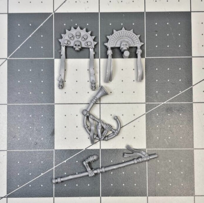 SKELETON WARRIOR TOMB KING COMMAND Standard banner bitz undead Old ...