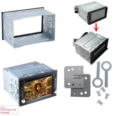 2 DIN Metal Mount Cage Frame Kit for Radio DVD Stereo Player ...