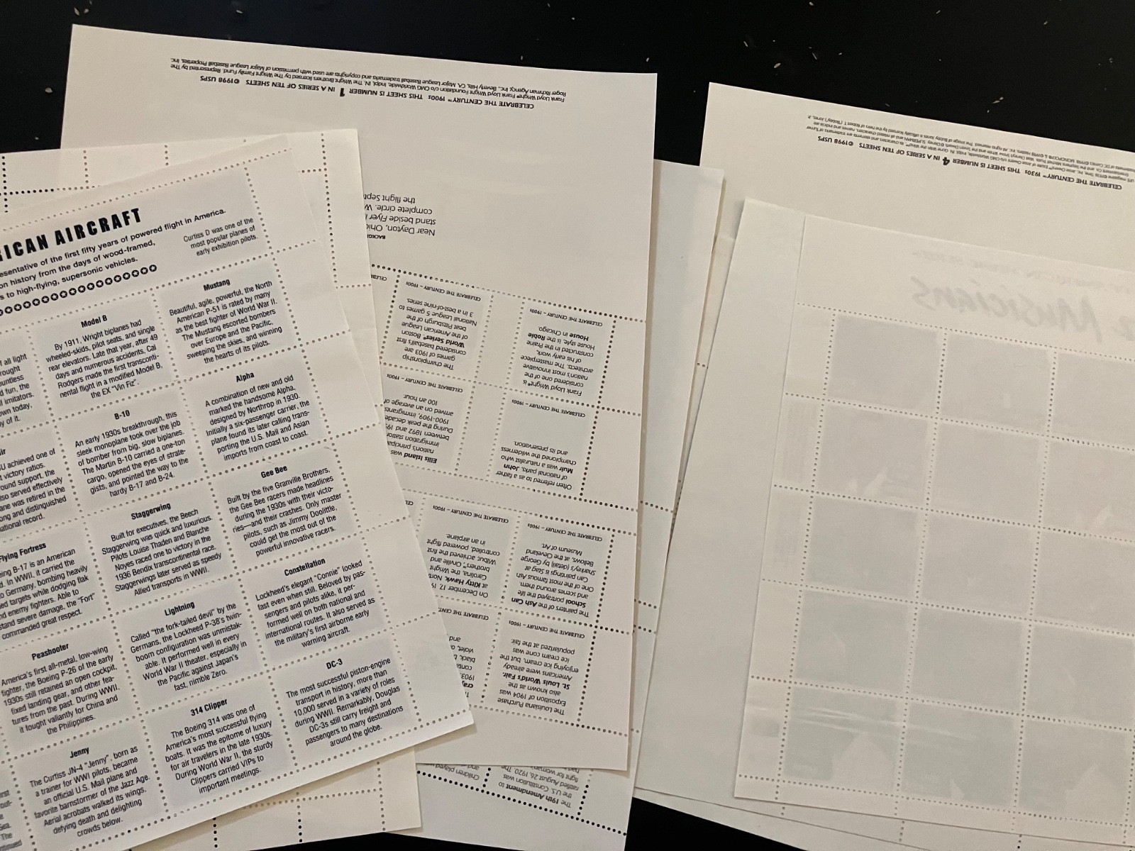 DIFFERENT Mint USPS POSTAGE Plate Blocks/FULL SHEETS~32c STAMPS~UNUSED ...