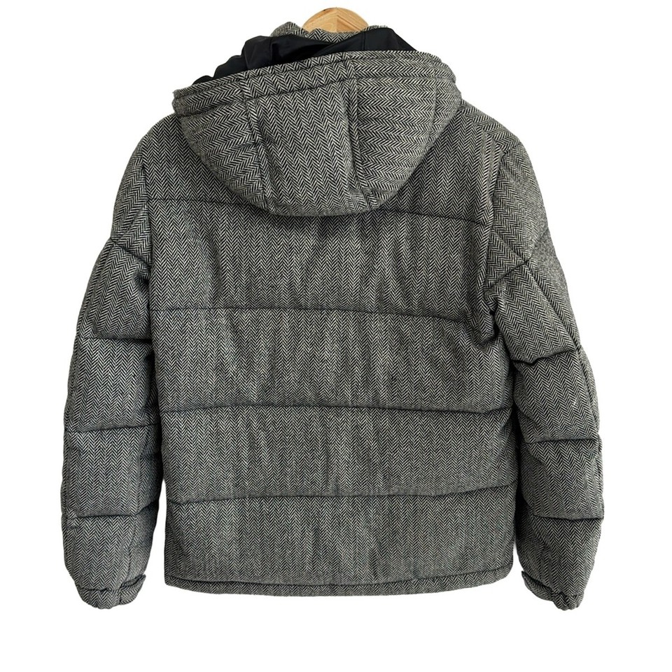 Auth MEN'SBIGI - Black White Men's Down Jacket | eBay