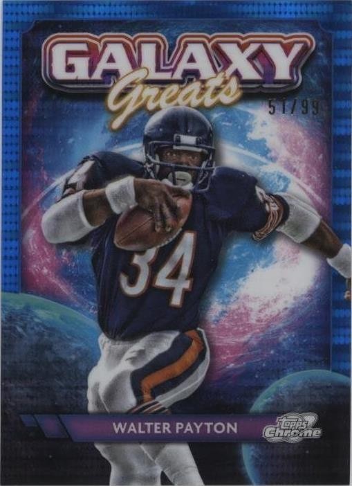 2024 Topps Cosmic Chrome - Galaxy Greats Walter Payton #GG-11 Blue Moon ...