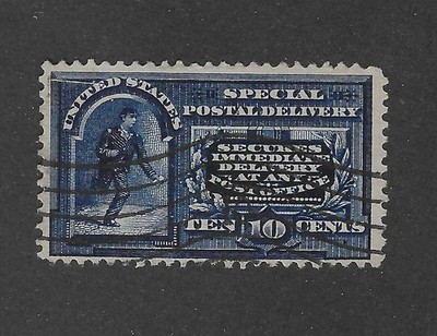 Scott # E5, 10 cents blue, Special Delivery, 1895, VF+, | eBay