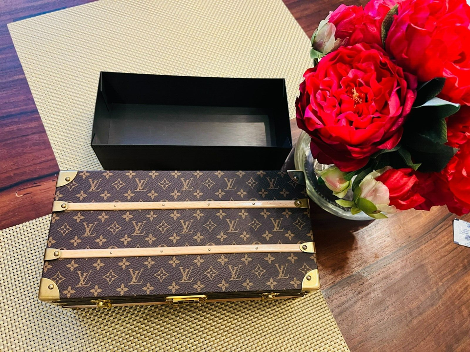 Louis Vuitton Flower Trunk Malle Fleur Classic Monogram Canvas water ...