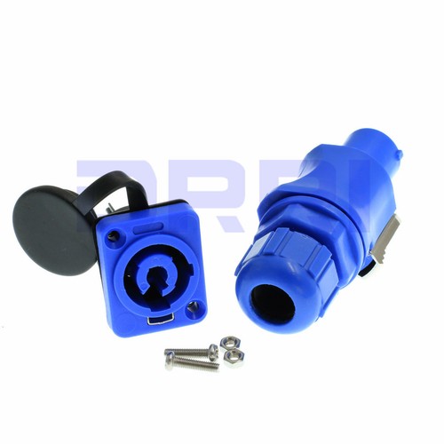 Neutrik NAC3FCA Series PowerCon Lockable Blue AC Connector Cable Plug ...
