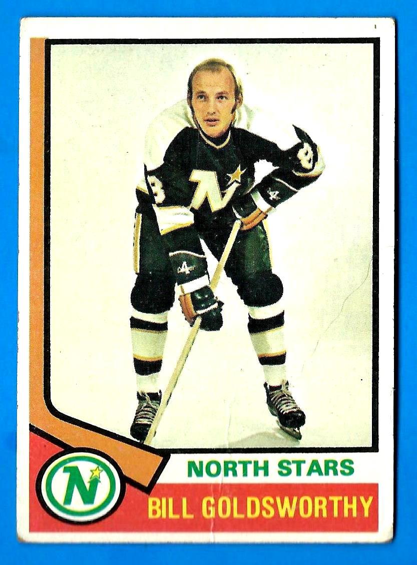 1974-75 Topps BILL GOLDSWORTHY (vg-) Minnesota North Stars | eBay