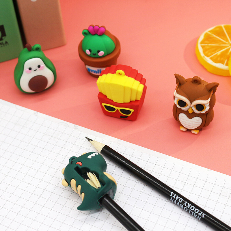 Portable Pencil Sharpeners Student Gift Creative Cute Cartoon Pencil ...