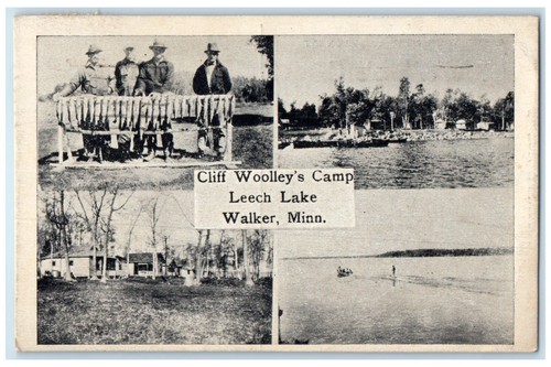 1940 Cliff Woolley's Camp Leech Lake Walker Minnesota MT, Multiview Postcard | eBay
