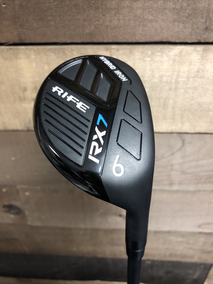 DEMO RH Senior Men's Rife RX7 True Hybrid Iron #6 Senior Flex Graphite ...