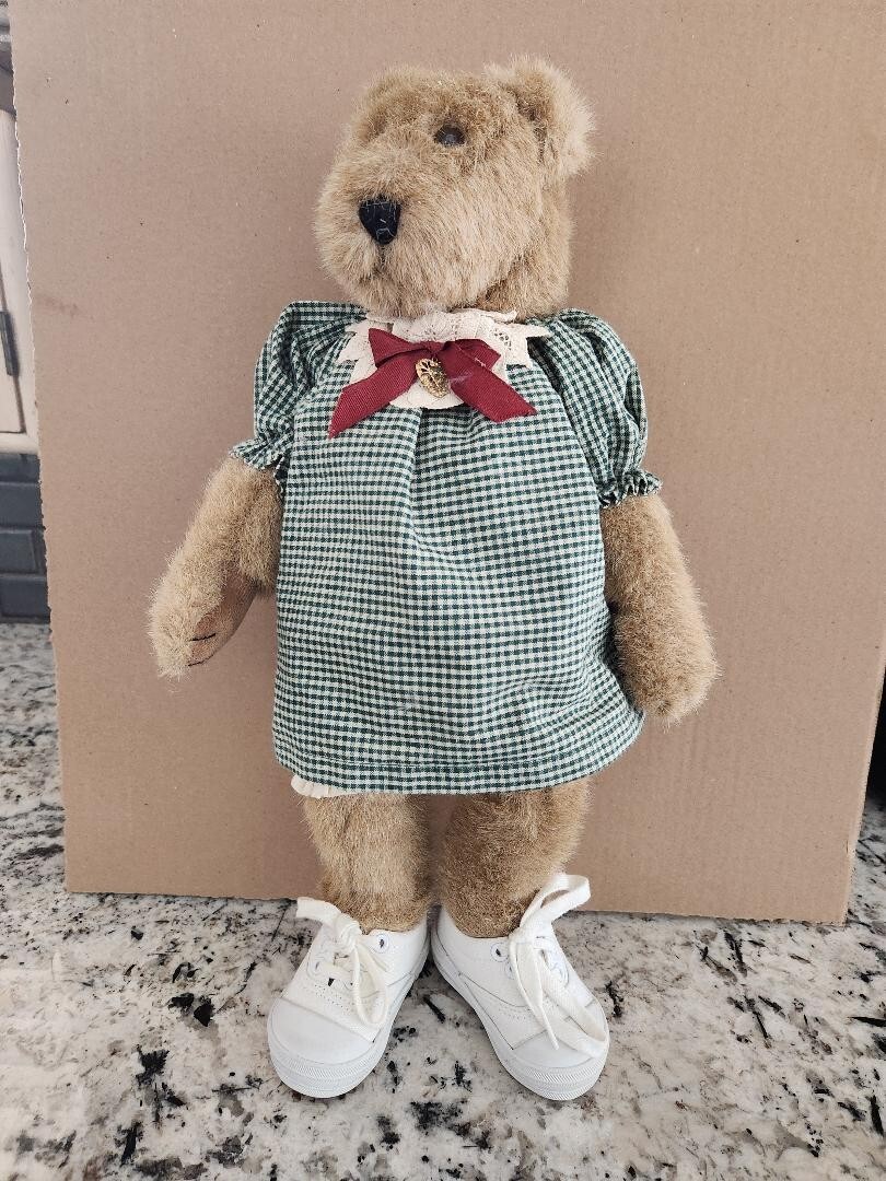 TEDDY BEAR BY LINDA BRANT DOLL ARTIST "HOLLY BEARY" 1993 SOUTH BEND, IN ...
