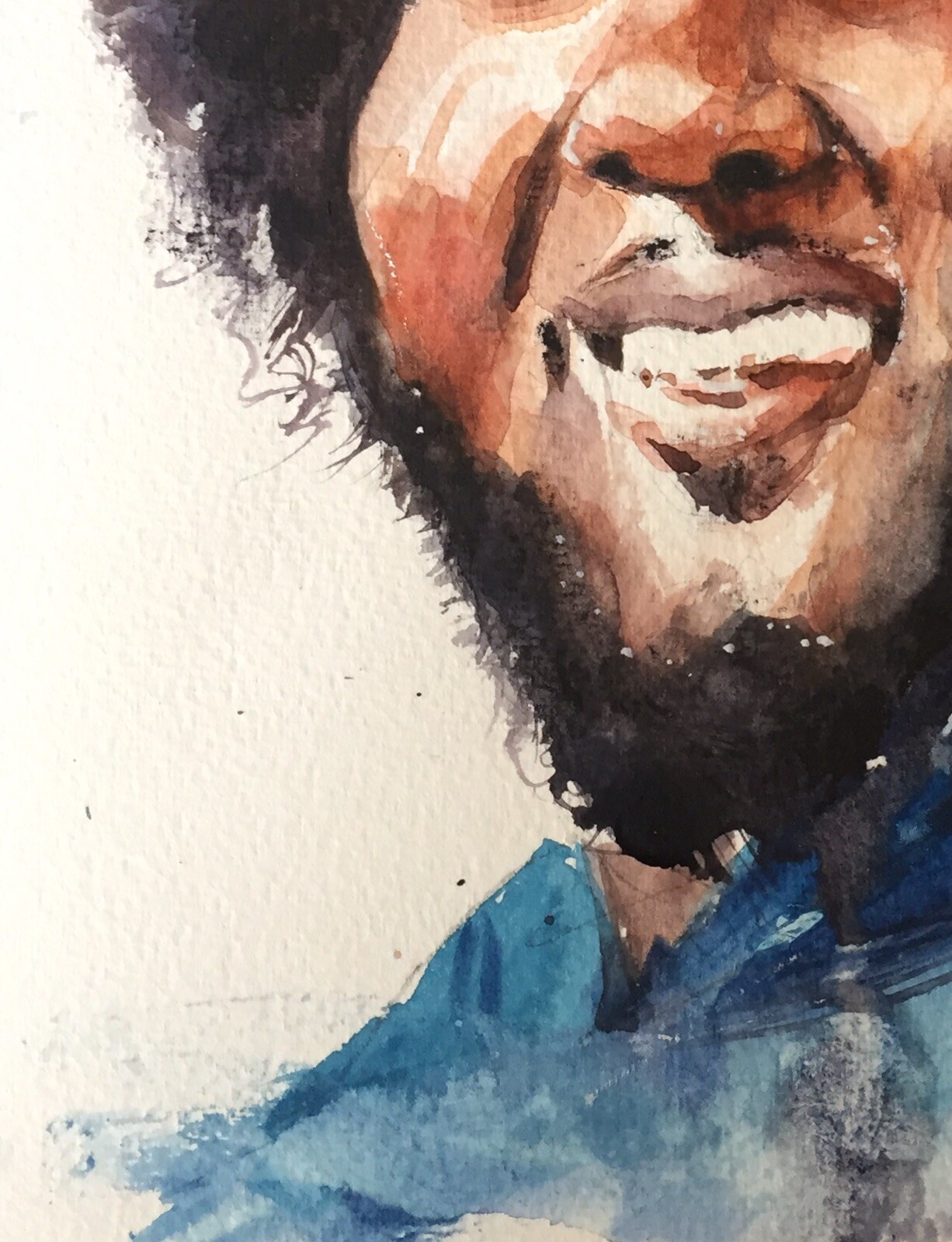 Original Watercolor Painting "smiling" 7.1/2" X 10" NOT A PRINT | eBay