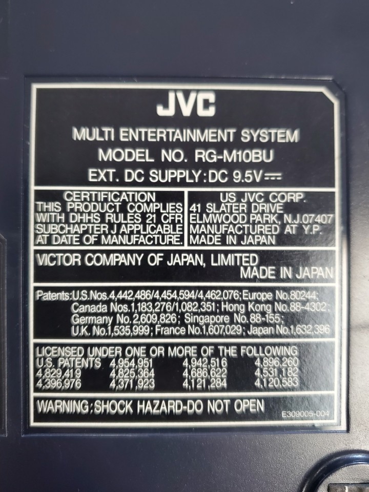 Used Sega Genesis And Sega CD JVC X-Eye Console CIB | eBay