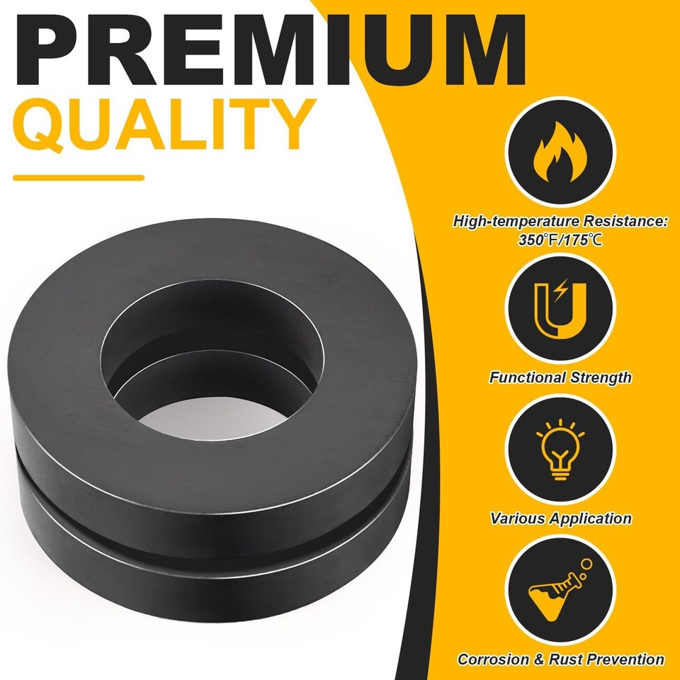 TRYMAG Ferrite Ring Magnets, Ceramic Magnets round Magnets with Hole ...