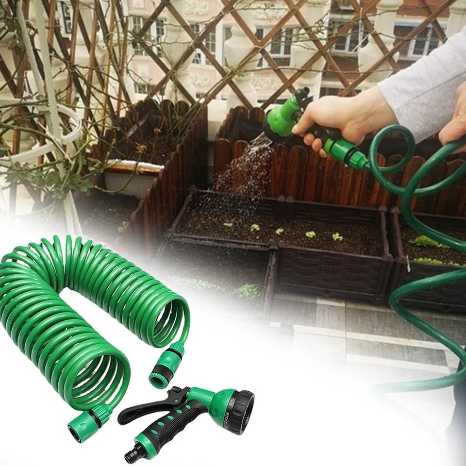EVA Garden Telescopic Spring Tube Garden Hose Plastic Multifunctional ...