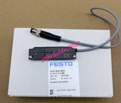 New Festo SDAT-MHS-M50-1L-SA-E-0.3-M8 1531265 Position Transmitter ...