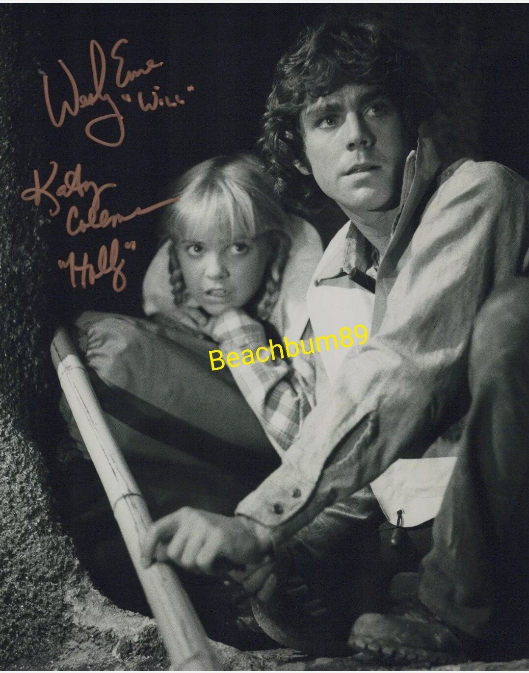 "Land Of The Lost" - 'KATHY COLEMAN' & 'WESLEY EURE' - Signed 8x10 B&W Photo COA | eBay